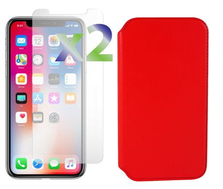 Click here for Exian Iphone X Screen Protectors X 2 And Real Leat... prices