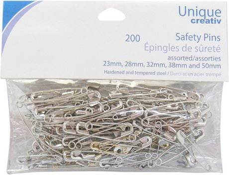 Unique Creativ Safety Pins 200pcs - Walmart.ca