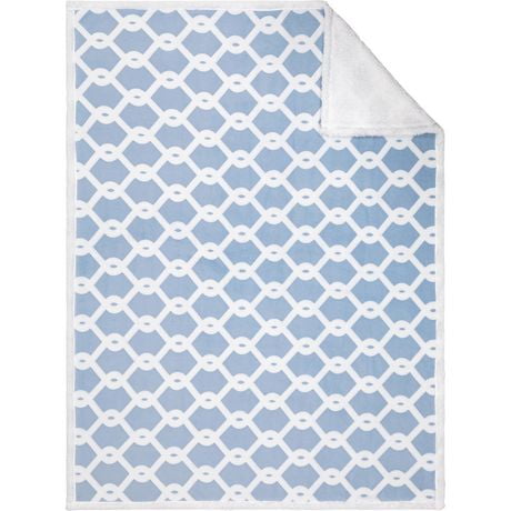 Click here for Safdie & Co. Throw Cable Link Super Soft Light Blu... prices