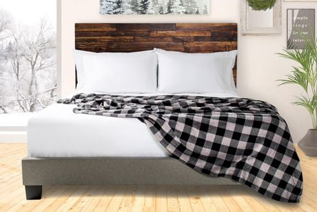 Click here for Safdie & Co. Blanket Knit Printed Buffalo Plaid Gr... prices