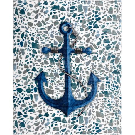 Click here for Safdie & Co. Throw Ribbed Flannel Terrazzo & Ancho... prices