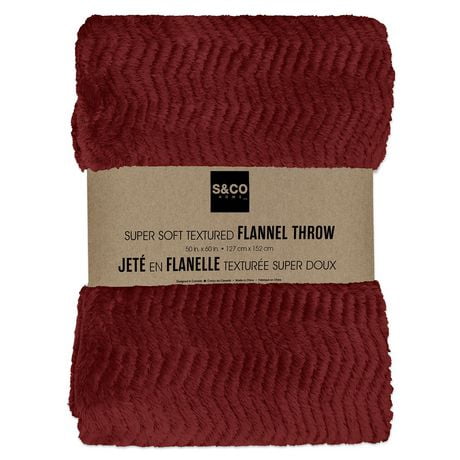 Click here for Safdie & Co. Throw Solid Flannel Textured Waves Re... prices
