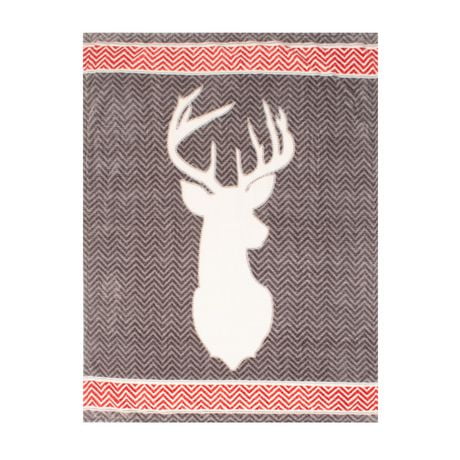 Click here for Safdie & Co. Throw Ribbed Printed Chevron Deer Shi... prices