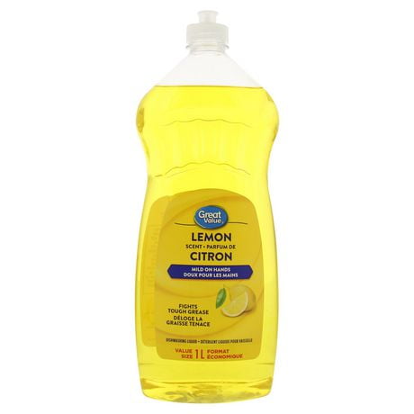 Great Value Lemon Scented Dishwashing Liquid | Walmart Canada