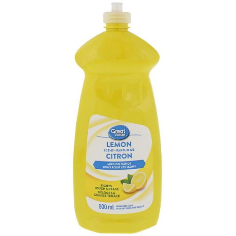 Great Value Lemon Scented Dishwashing Liquid | Walmart Canada
