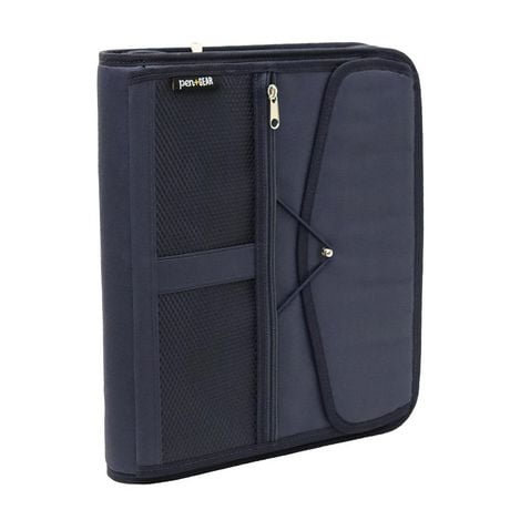 Click here for Pen + Gear 1.5 3 Ring Zippered Binder Blue prices