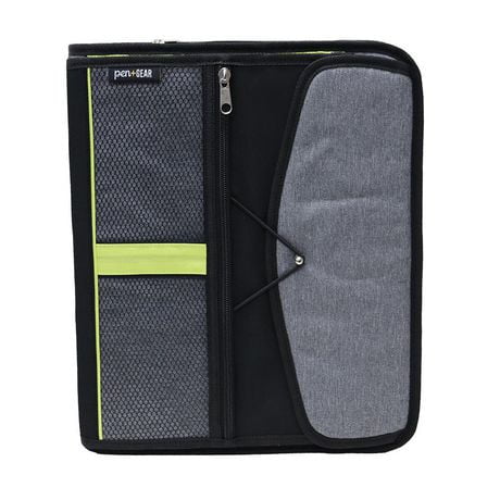 Click here for Pen + Gear 1.5 3 Ring Zippered Binder Grey prices