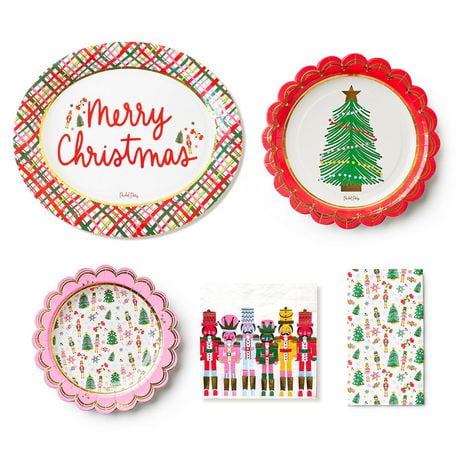 Packed Party "Happy Holidays" 64 Piece Partyware Bundle | Walmart Canada