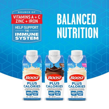 BOOST® Plus Calories Vanilla Formulated Liquid Diet | Walmart.ca