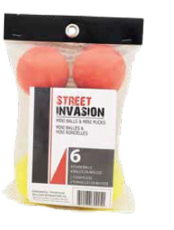 Street Invasion Street Hockey Mini Balls and Pucks Pack | Walmart Canada