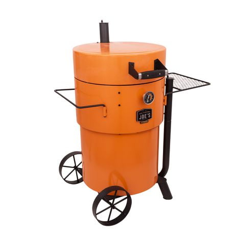 Click here for Oklahoma Joes Bronco Pro Drum Smoker Orange prices