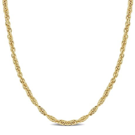 Click here for Miabella 18K Yellow Gold Plated Sterling Silver Ch... prices