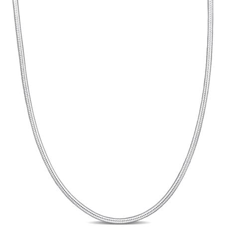 Click here for Miabella Sterling Silver Snake Chain Necklace Whit... prices