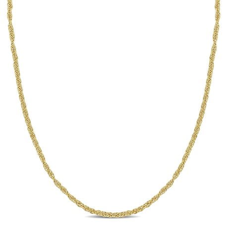 Click here for Miabella 18K Yellow Gold Plated Sterling Silver Ch... prices
