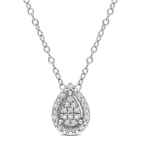 Click here for Miabella 1/10 Carat T. W. Diamond Sterling Silver... prices