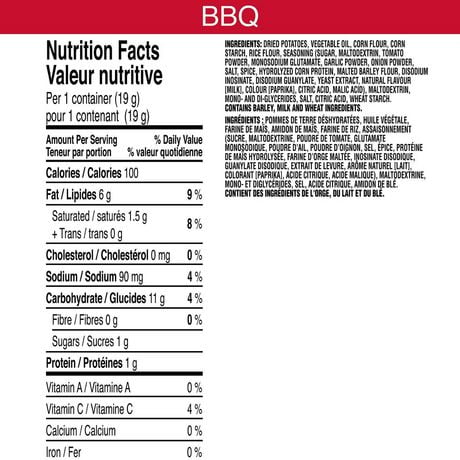 Pringles Snack Stacks BBQ Flavour Potato Chips 12 x 19g | Walmart Canada