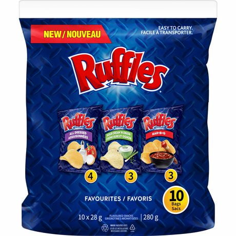 Ruffles Variety Packs Flavour Chip Mix Favourites Snacks | Walmart Canada