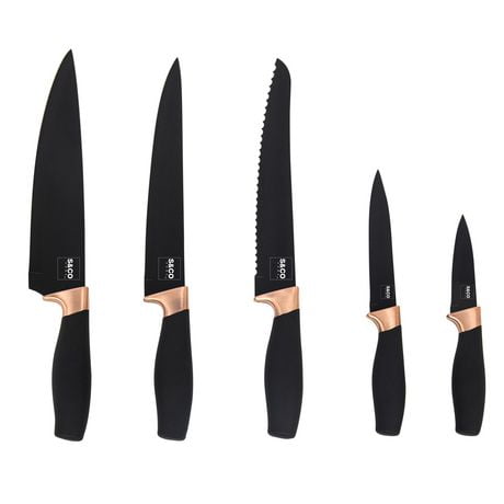 Click here for Safdie & Co. Knife 6Pc Set With Acrylic Stand Blac... prices