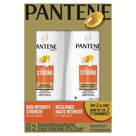 Pantene Pro-V Full & Strong Shampoo and Conditioner Dual Value Pack ...