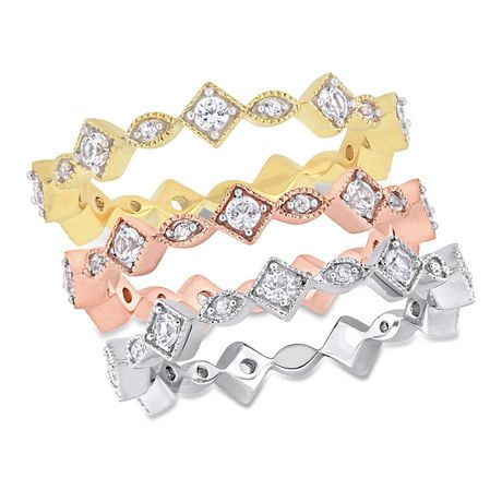 Click here for Miabella 3-Piece Set 1-5/8 Carat T. G.W. Created W... prices