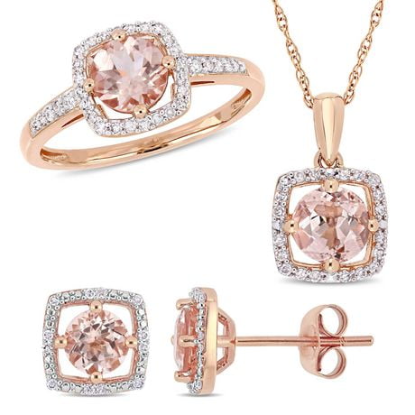 Click here for Miabella 3-Piece Set 2-5/8 Carat T. G.W. Morganite... prices