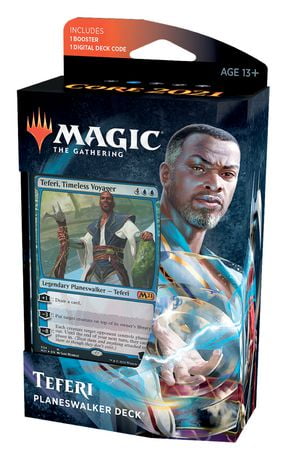 Magic: The Gathering Planeswalker Deck- Core Set 2021 (M21) Teferi- 60 ...