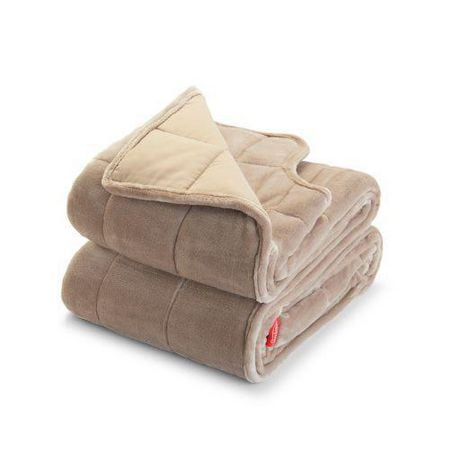 Click here for Sunbeam 15Lb Weighted Blanket Mushroom Double/Quee... prices