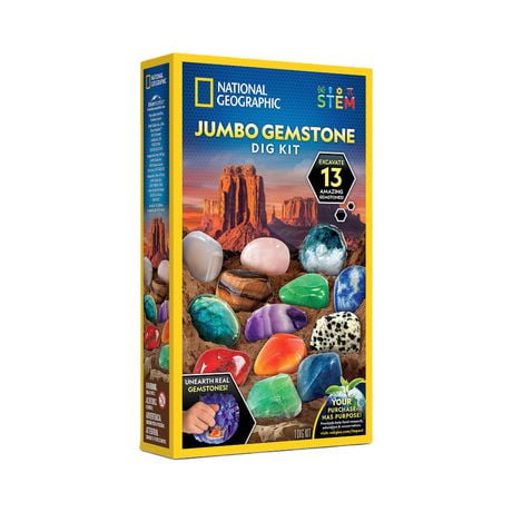 National Geographic Jumbo Gemstone Dig Kit, Gemstone Dig Kit - Walmart.ca