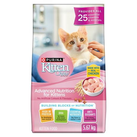 Purina Kitten Chow Advanced Nutrition for Kittens, Dry Kitten Food, 1.8 ...