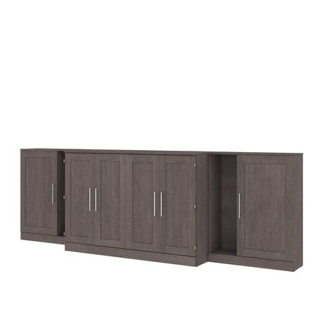 Click here for Bestar Pur 139W Queen Cabinet Bed With Mattress An... prices