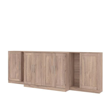 Click here for Bestar Pur 133W Full Cabinet Bed With Mattress And... prices