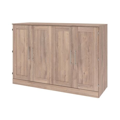 Click here for Bestar Pur 67W Queen Cabinet Bed With Mattress In... prices