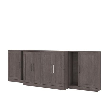 Click here for Bestar Pur 133W Full Cabinet Bed With Mattress And... prices