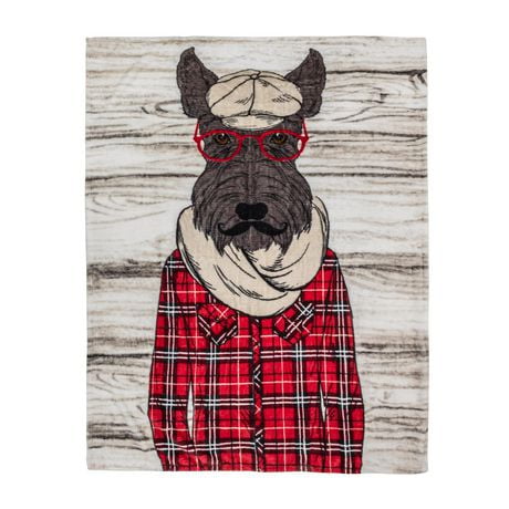 Click here for Safdie & Co. Throw Ribbed Printed Flannel Scottish... prices