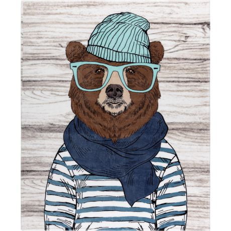 Click here for Safdie & Co. Throw Ribbed Printed Flannel Chilly B... prices