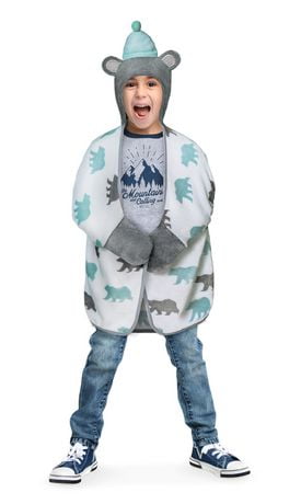 Click here for Safdie & Co. Hooded Throw Knit For Kids Bear Multi... prices