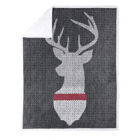 Click here for Safdie & Co. Throw Knit Printed Sherpa Reversible... prices