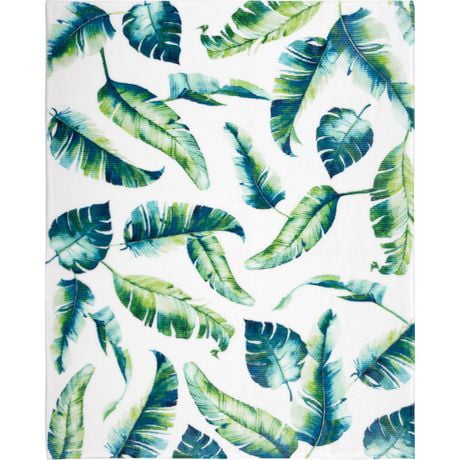 Click here for Safdie & Co. Throw Ribbed Printed Flannel Banana L... prices