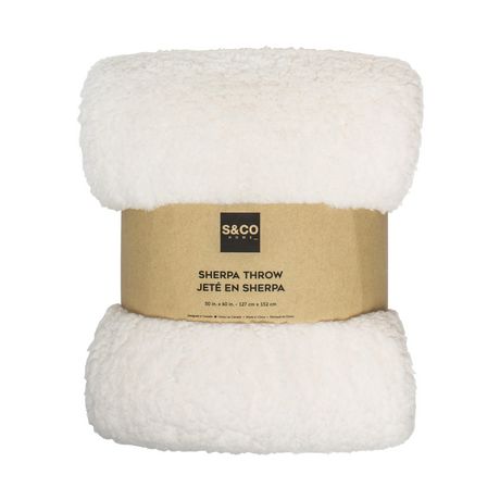 Click here for Safdie & Co. Throw Knit 2 Tone Sherpa Knit White W... prices