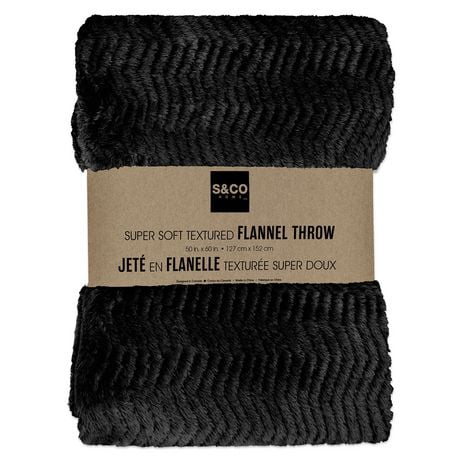 Click here for Safdie & Co. Throw Solid Flannel Textured Waves Bl... prices