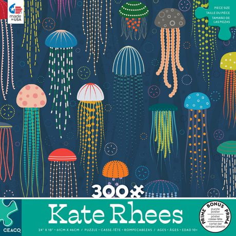 Kate Rhees - Jellyfish - Oversized 300 Piece Jigsaw Puzzle - Walmart.ca