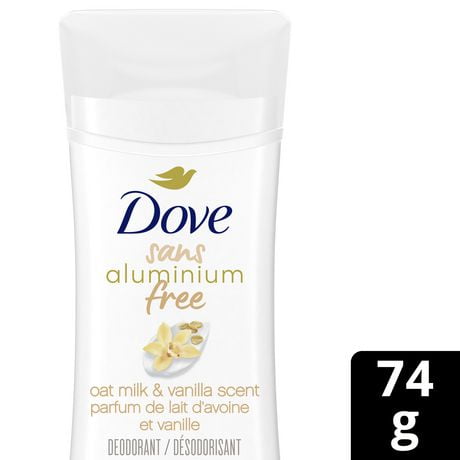 Dove Aluminum Free Déodorant for Women with 1/4 Moisturizers Oat Milk ...