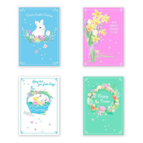 Hallmark Easter Cards Assortment, Warm Easter Wishes (8 Cards with ...