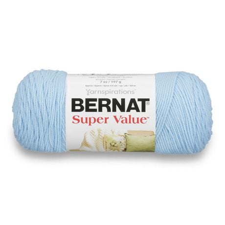 Click here for Bernat Super Value Yarn (197 G  7 Oz) Sky prices