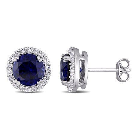Click here for Miabella 5-1/2 Carat T. G.W. Created Blue Sapphire... prices