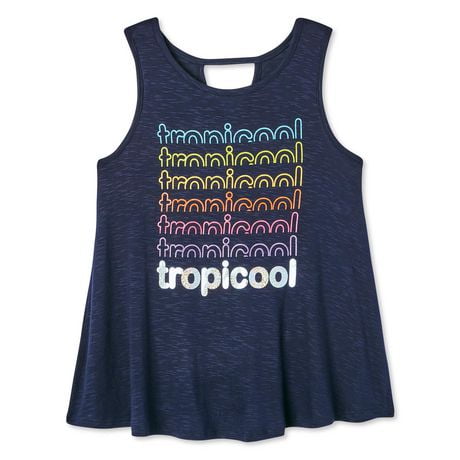 Click here for George Girls Drapey Back Keyhole Tank Navy Xl prices