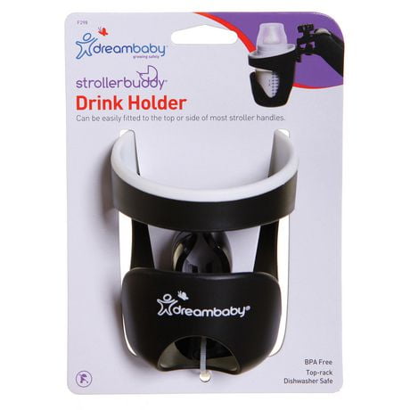 Click here for Dreambaby Strollerbuddy Drink Holder - Black Black prices