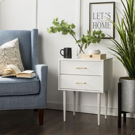 Click here for Manor Park Modern 2 Drawer Nightstand And Side Tab... prices
