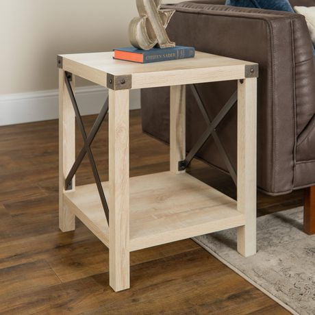 Click here for Manor Park Rustic Modern Farmhouse Side Table - Mu... prices