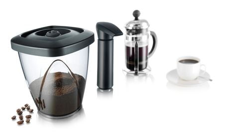 Click here for Tomorrows Kitchen 44 Oz Vacuum Coffee Saver Contai... prices